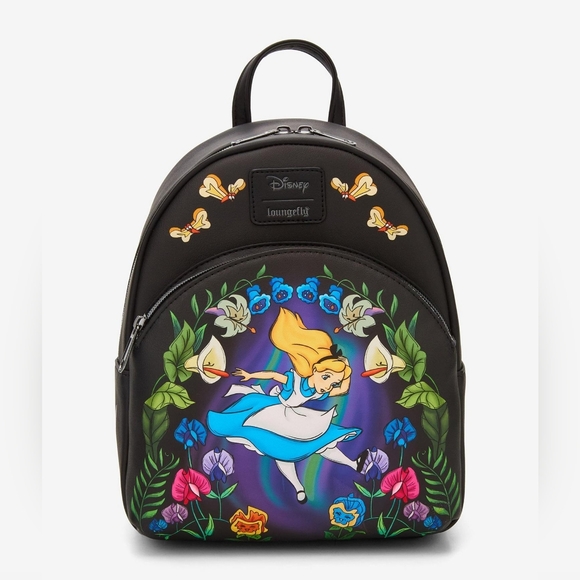 Loungefly | Bags | Loungefly Black And Blue Free Fall Alice In ...